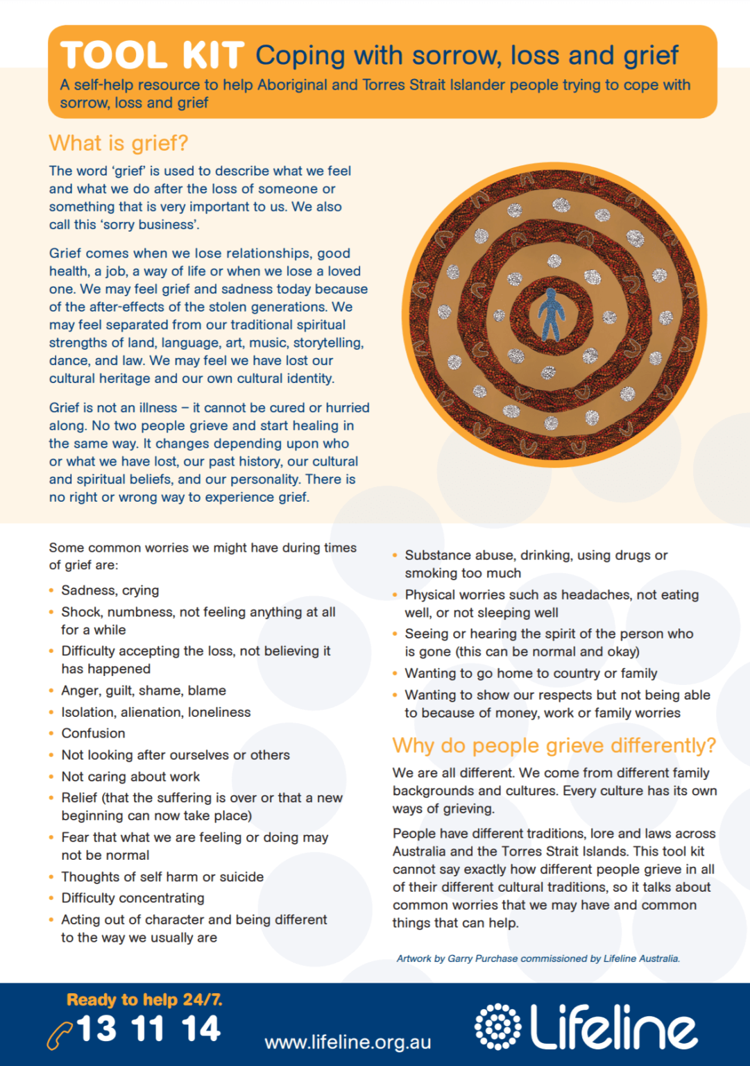 Coping with sorrow, loss and grief – Manual of Resources for Aboriginal ...