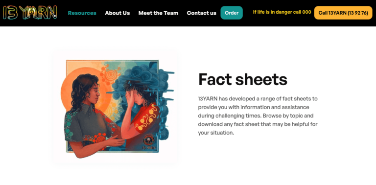 13YARN Fact Sheets – Manual of Resources for Aboriginal & Torres Strait ...